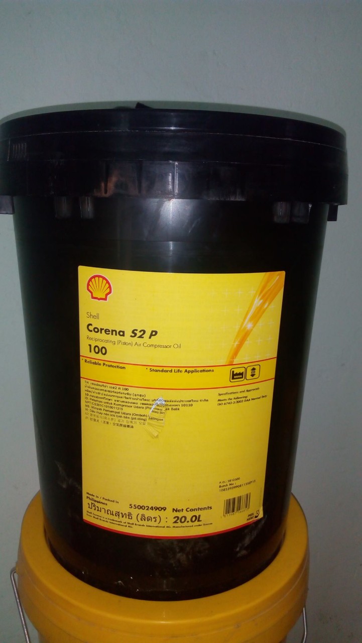 Shell Corena S2 P100 - sản phẩm dầu bôi trơn máy xúc đào VOLVO