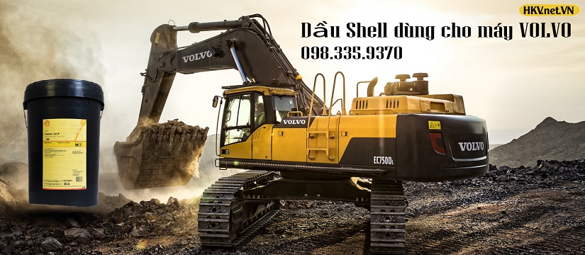 Shell Corena S2 P100 - sản phẩm dầu bôi trơn máy xúc đào VOLVO